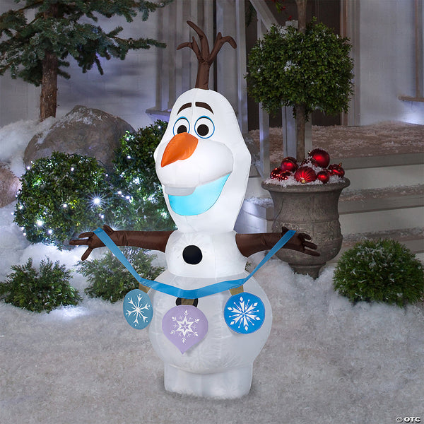 Airblown Olaf with Ornaments Inflatable
