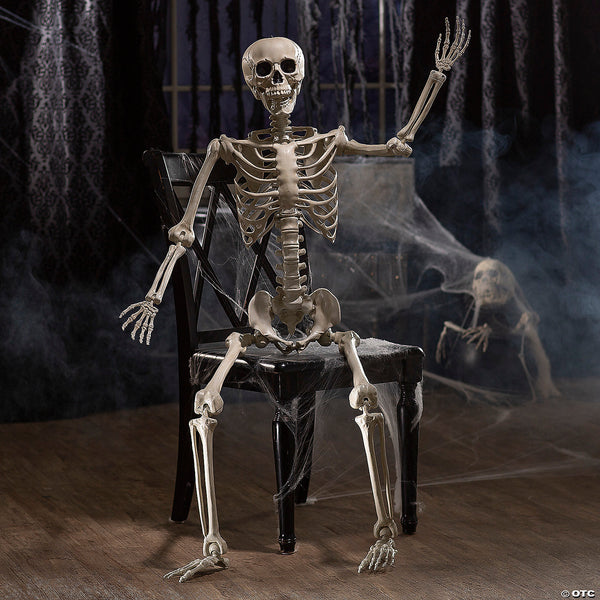 5 Ft. Life-Size Posable Skeleton Halloween Decoration