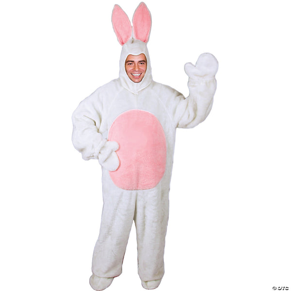 Adult Easter Bunny Suit with Bunny Hood Costume - Large