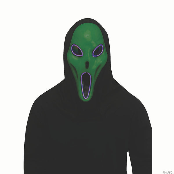 Adults Overhead Green Light-Up Alien Spawn™ Halloween Mask