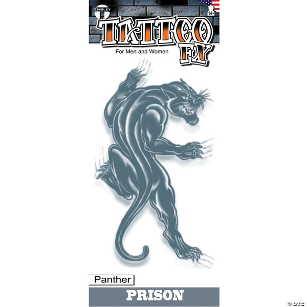 Tinsley Transfers Prison Panther Temporary Tattoo