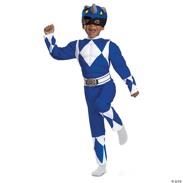 Toddler Power Rangers™ Blue Ranger Muscle Costume - Small